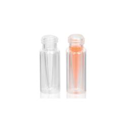 300ul Autosampler PP insert vial, Natural, Screw-Top, 9-425, 9mm & Pre-slit Blue Screw PP Cap