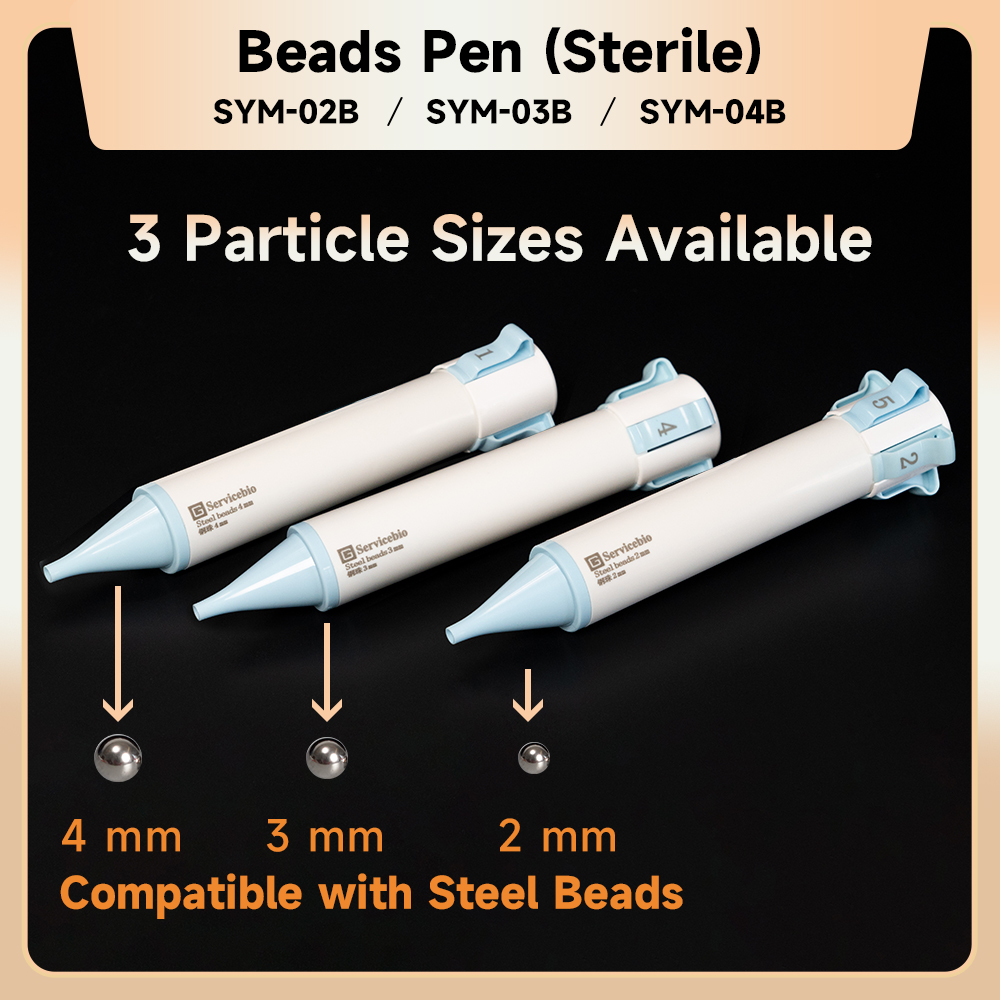 6가지 종류의 스틸 또는 지르코니아 비즈(비드)펜, SYM-02B/02Z/03B/03Z/04B/04Z, Stainless or ...