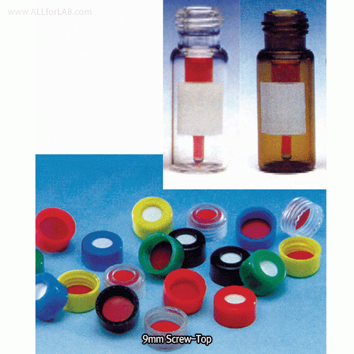 Wheaton® 9mm Screw-Top, 12×32 mm LVI / ABC® Vials & Cap0.3 ml, Vial ...