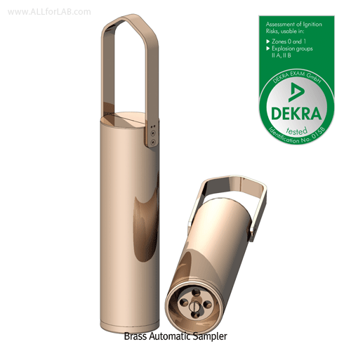 Burkle® Brass Automatic Samplers, with Flow Valve, L400mm with Handle ...