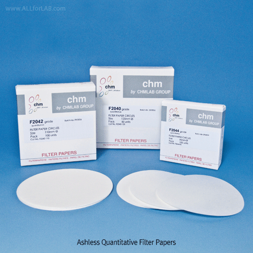 CHMLAB® Ashless Quantitative Analysis Filter Paper,Batch Traceable, 무회 ...